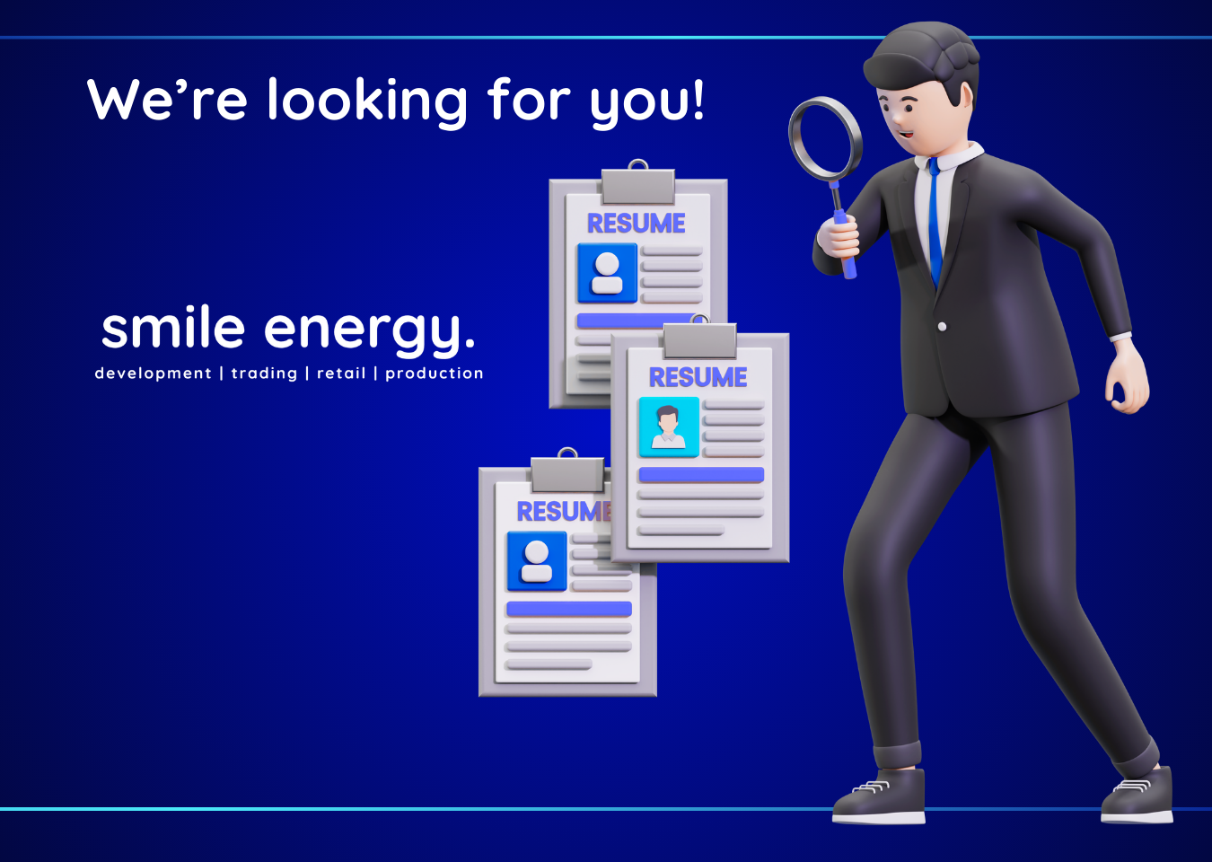 We are looking for people Full of Energy! - Smile Energy